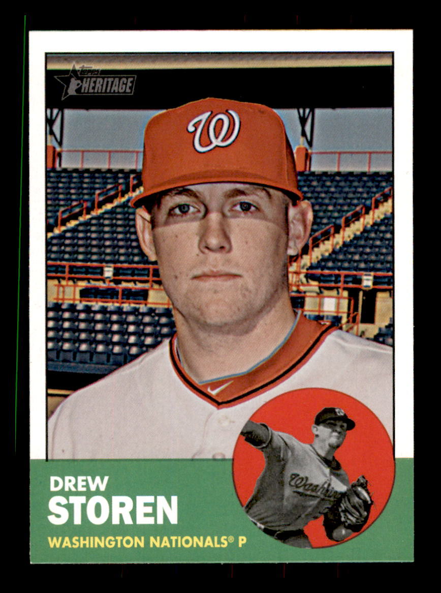 2012 Baseball Topps Heritage Drew Storen Washington Nationals #121 | eBay