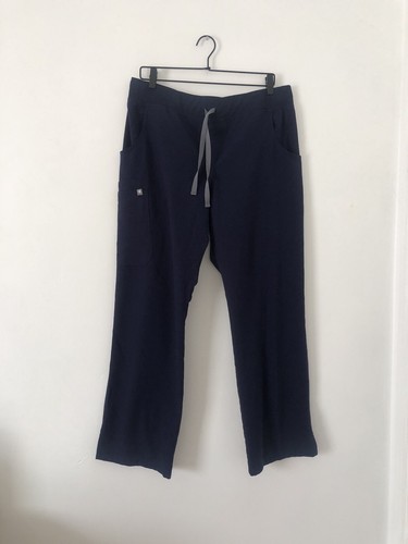 Figs Navy Blue Large Technical Collection Scrub Bottoms Straight Leg ...