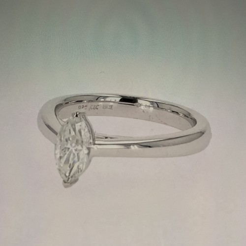 Charles & Colvard 0.70 CTW DEW Marquise Moissanite Solitaire Ring ...