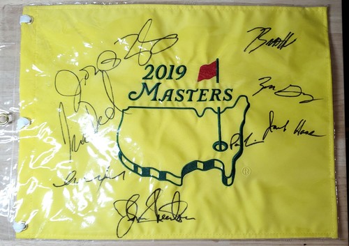 AUTHENTIC 2019 Masters Flag Augusta National Golf Pin Flag ~Tiger Woods ...