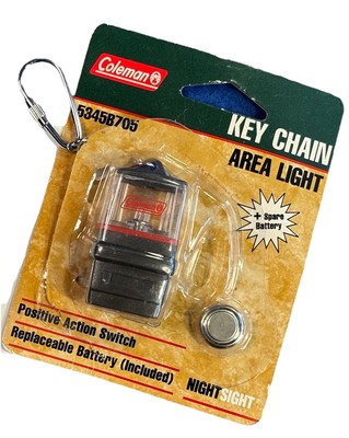 Vtg Green COLEMAN Lantern KEYCHAIN Sealed Original As Is Package ...