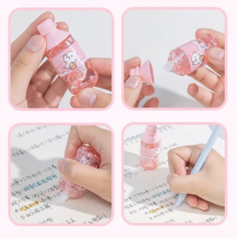 Mini Creative Kawaii Cartoon Correction Tape Plastic Student Stationery ...