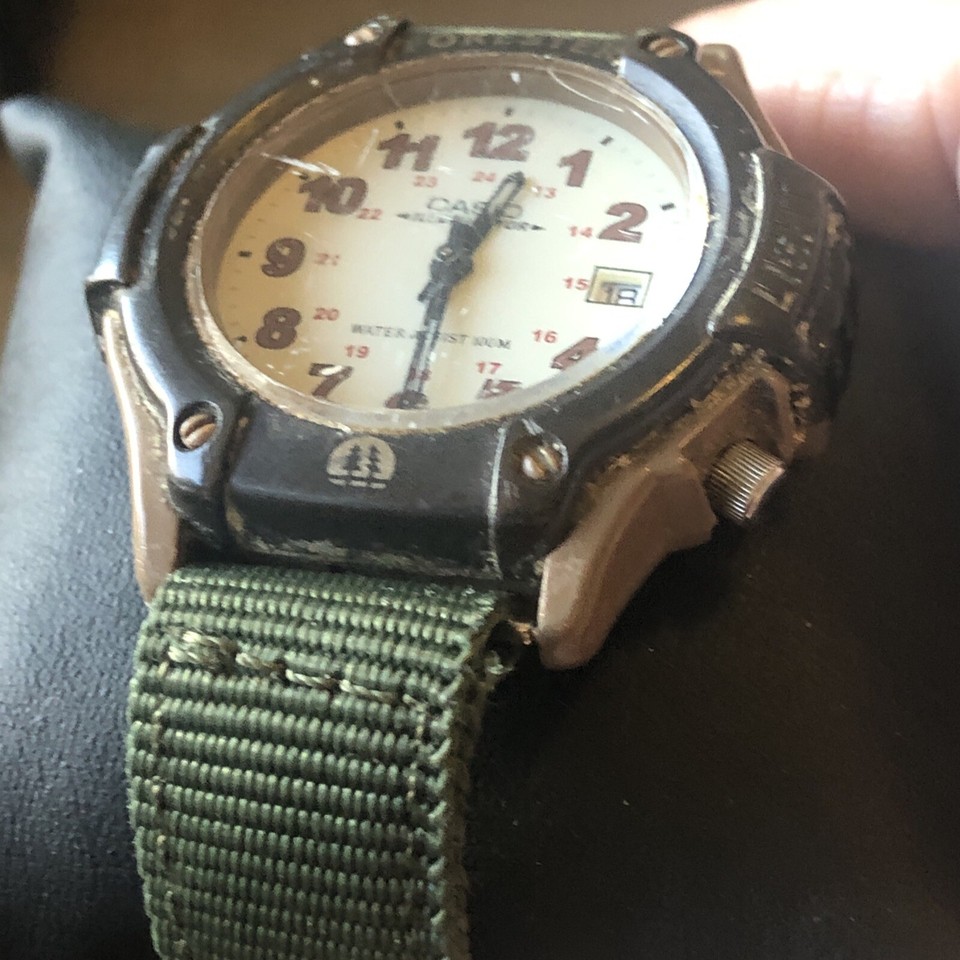 Vintage Casio Forester Quartz Watch FT-500W Men Illuminator Date | eBay