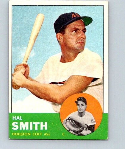 1963 TOPPS BASEBALL #153 HAL SMITH MID GRADE GL | eBay
