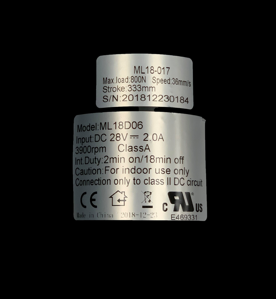 Mulin Electric Motor Actuator - ML18-017 Power Recliner Motor | eBay