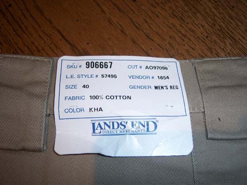 Lands End Men's Shorts Khaki Beige Washed Twill Cargo Pockets XL 40 ...