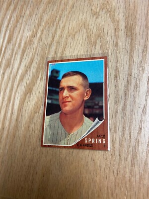 1962 Topps Baseball Jack Spring Los Angeles Angels Card #257 | eBay