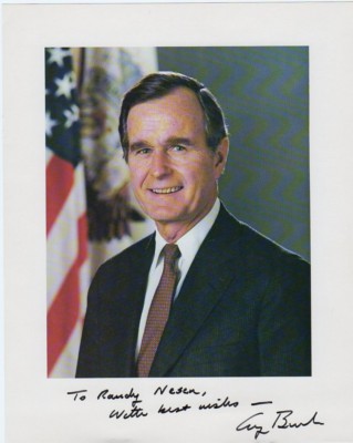 George Bush Official Portrait Signed Photograph | eBay