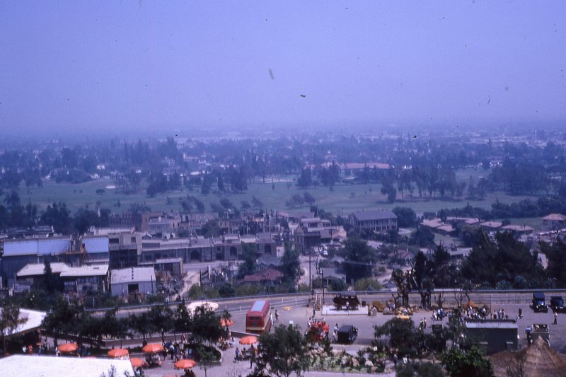 LOOKING DOWN AT UNIVERSAL STUDIOS HOLLYWOOD GOLF COURSE 1966 35mm PHOTO ...