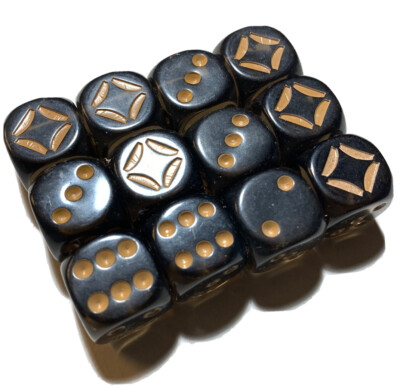 Pokémon Dice Set - D6 - Eevee Shining Fates - Black - x12 Lot Elite ...