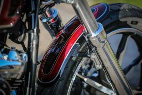 STREET BOB LOWRIDER CUSTOM SHORT 19" FRONT FENDER 18+ HARLEY DAVIDSON ...