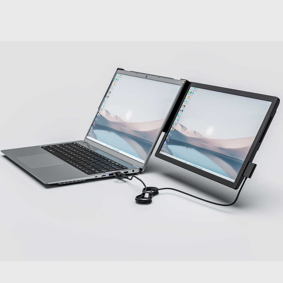 13.3in Multi-screen Portable Three screen Foldable triple Monitor 1920* ...