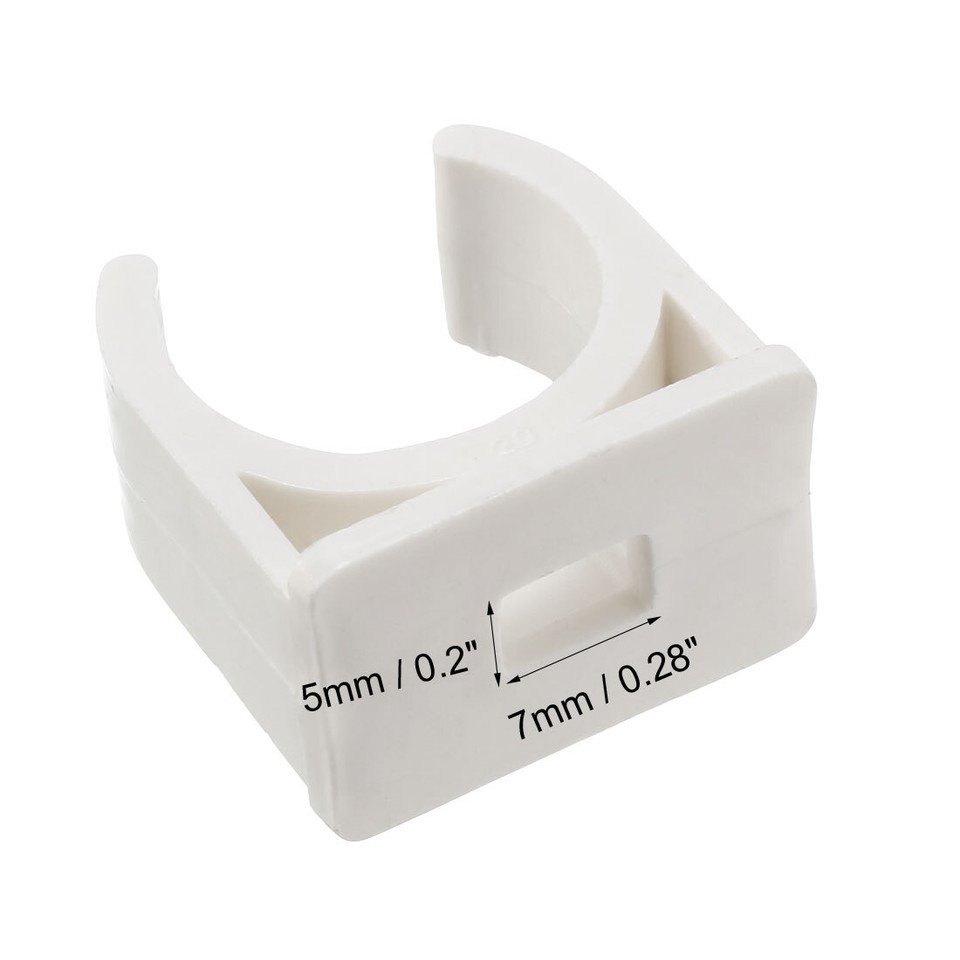20mm Clamps Clips Fit for TV Trays Tubing Hose Hanger PVC Pipe Clips,30 ...