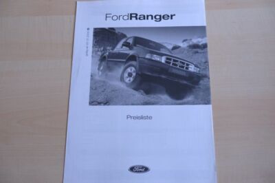 209441) Ford Ranger - Preisliste & Extras - Prospekt 01/2000 | eBay.de