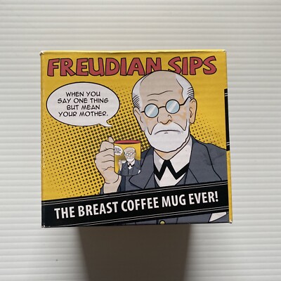 Sigmund Freud Freudian Sips 10 oz Coffee Mug Therapist Psychology Gift ...