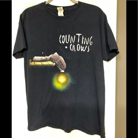 Counting Crows Tour Band Black Short Sleeve Unisex Tshirt Reprint S-5XL ...