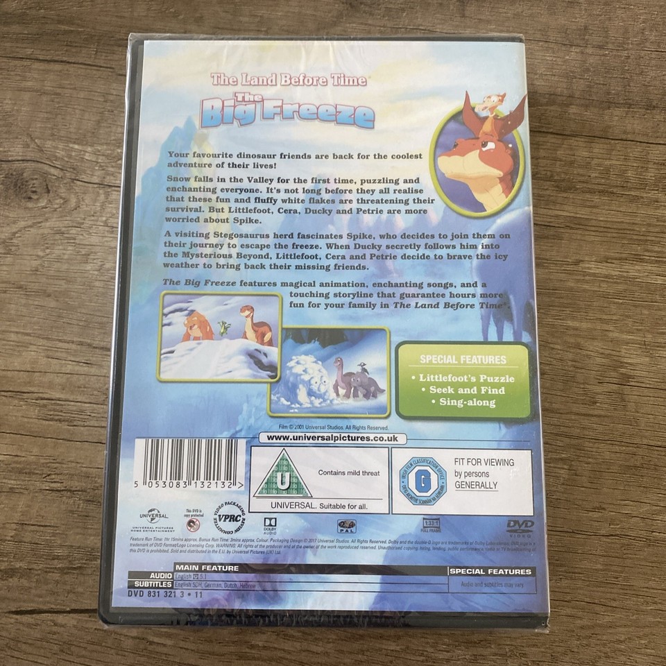 The Big Freeze The Land Before Time (TLBT) NEW SEALED DVD 5053083132132 ...