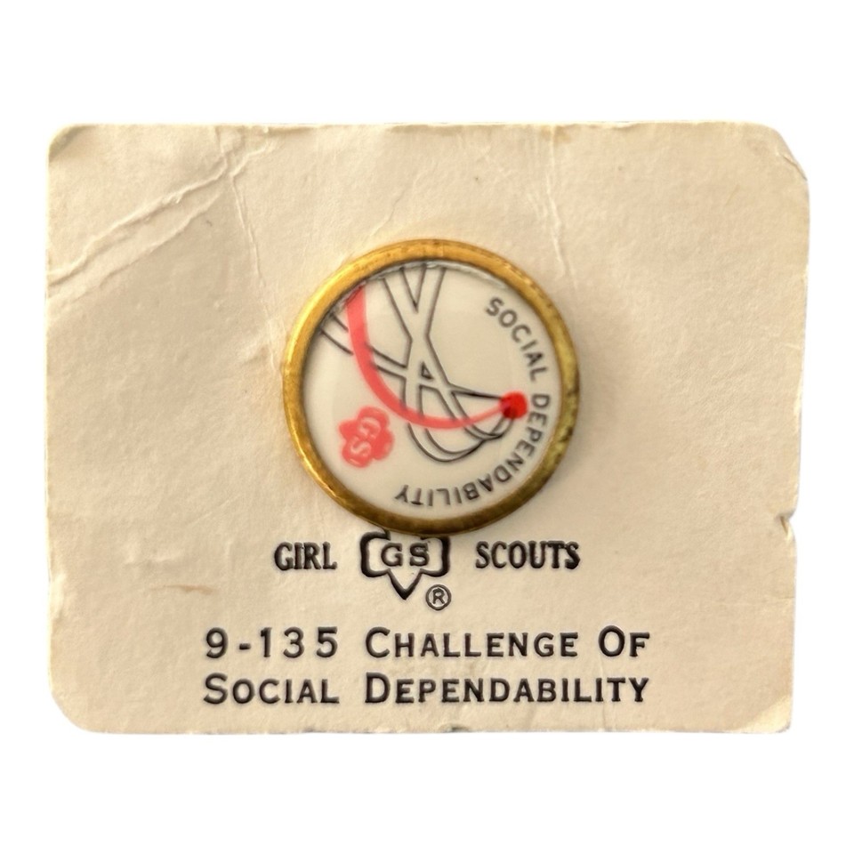 NEW Girl Scout Pins Membership Safety Faith Silver Torch Vintage and ...