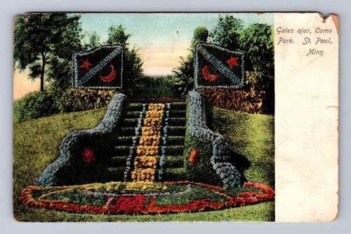 St Paul MN-Minnesota Gates Ajar Como Park Vintage Postcard | eBay
