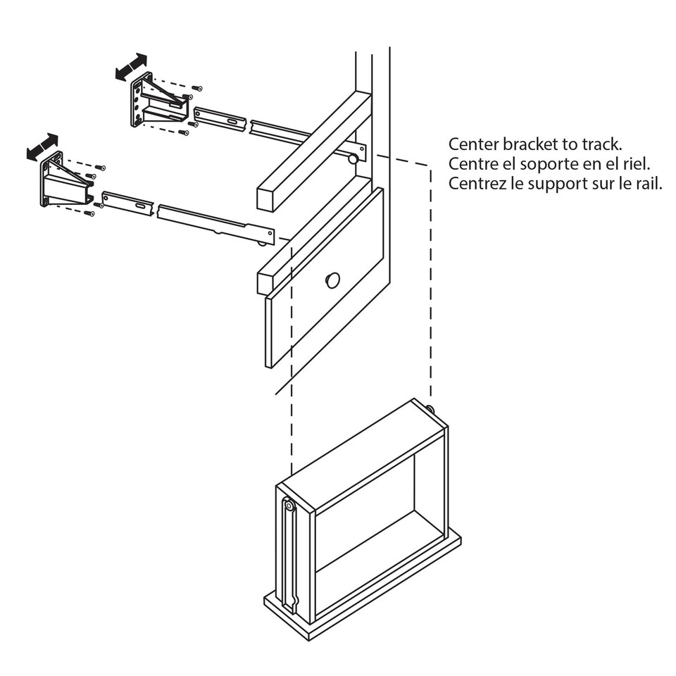 Prime-Line R 7240 Drawer Side Track Brackets, White Nylon (1 1 Pack, | eBay
