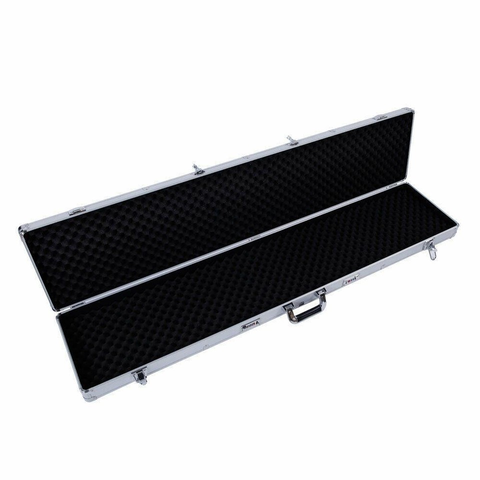 53" Long Aluminum Locking Rifle Gun Case Lock Storage Box Carry Case ...
