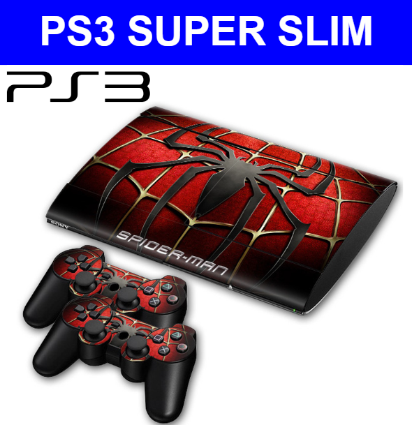 Sticker Skin for PS3 SUPER SLIM EDITION Wrap Vinyl + Controller | eBay