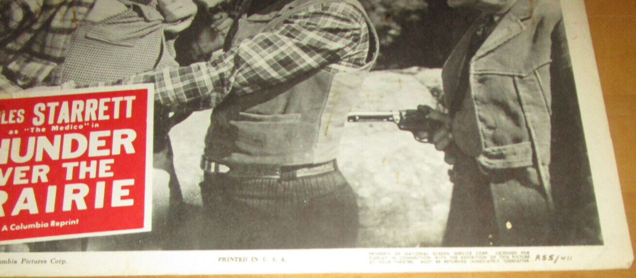 1955 Lobby Card for THUNDER OVER THE PRAIRIE with Charles Starrett | eBay