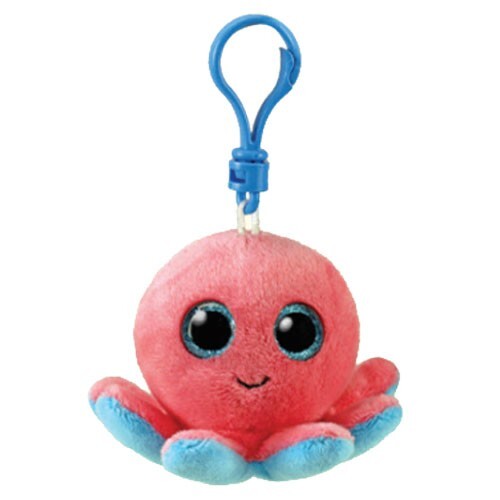 TY Beanie Boos Sheldon the Octopus 3" Collectible Clip Coral 8421352555 ...