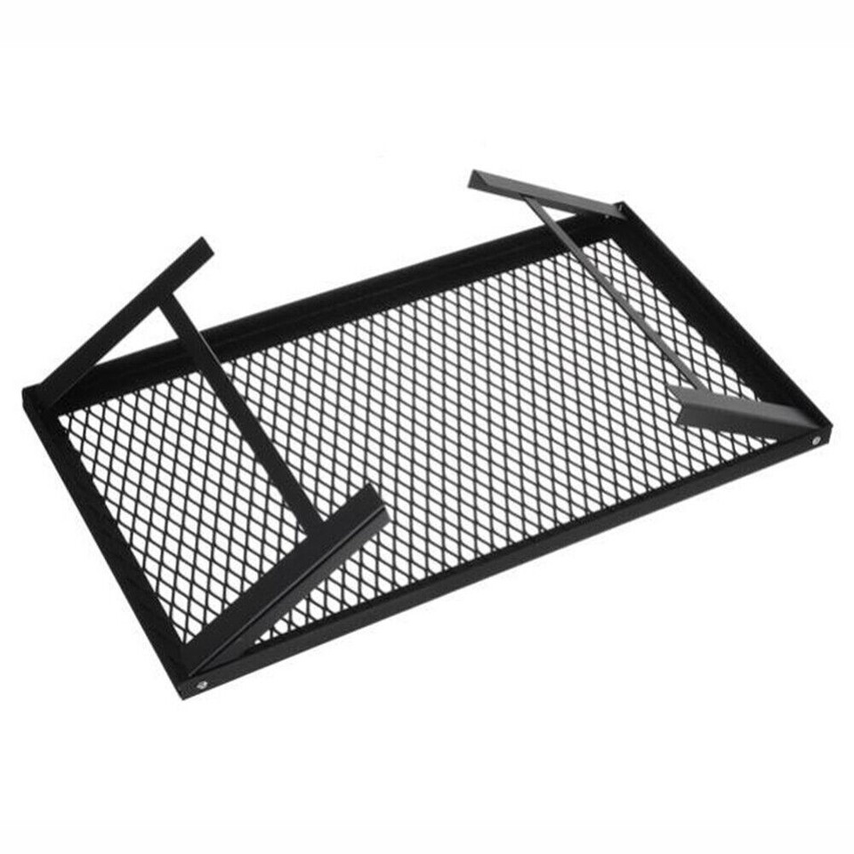 Foldable Camping Grill Fire Pit Grate Campfire Cooking Portable Stand ...
