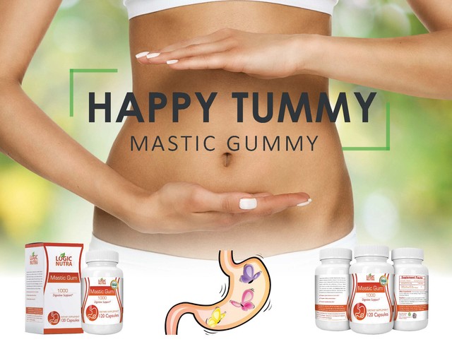 Mastic Gum 1000 MG 120 Vegetarian Capsules by Logic Nutra Supports ...