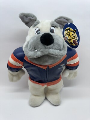 Denver Broncos 16” Bulldog 1998 NFL Play Football Stuffed Animal Plush ...