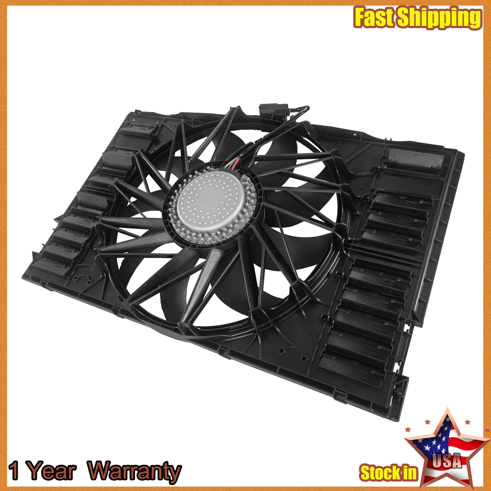 Engine Radiator Cooling Fan Assembly for 2010-2016 Porsche Panamera ...