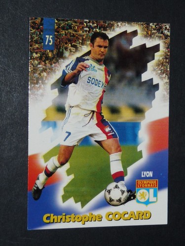 #75 CHRISTOPHE COCARD OLYMPIQUE LYONNAIS LYON PANINI FOOTBALL CARD 98 ...
