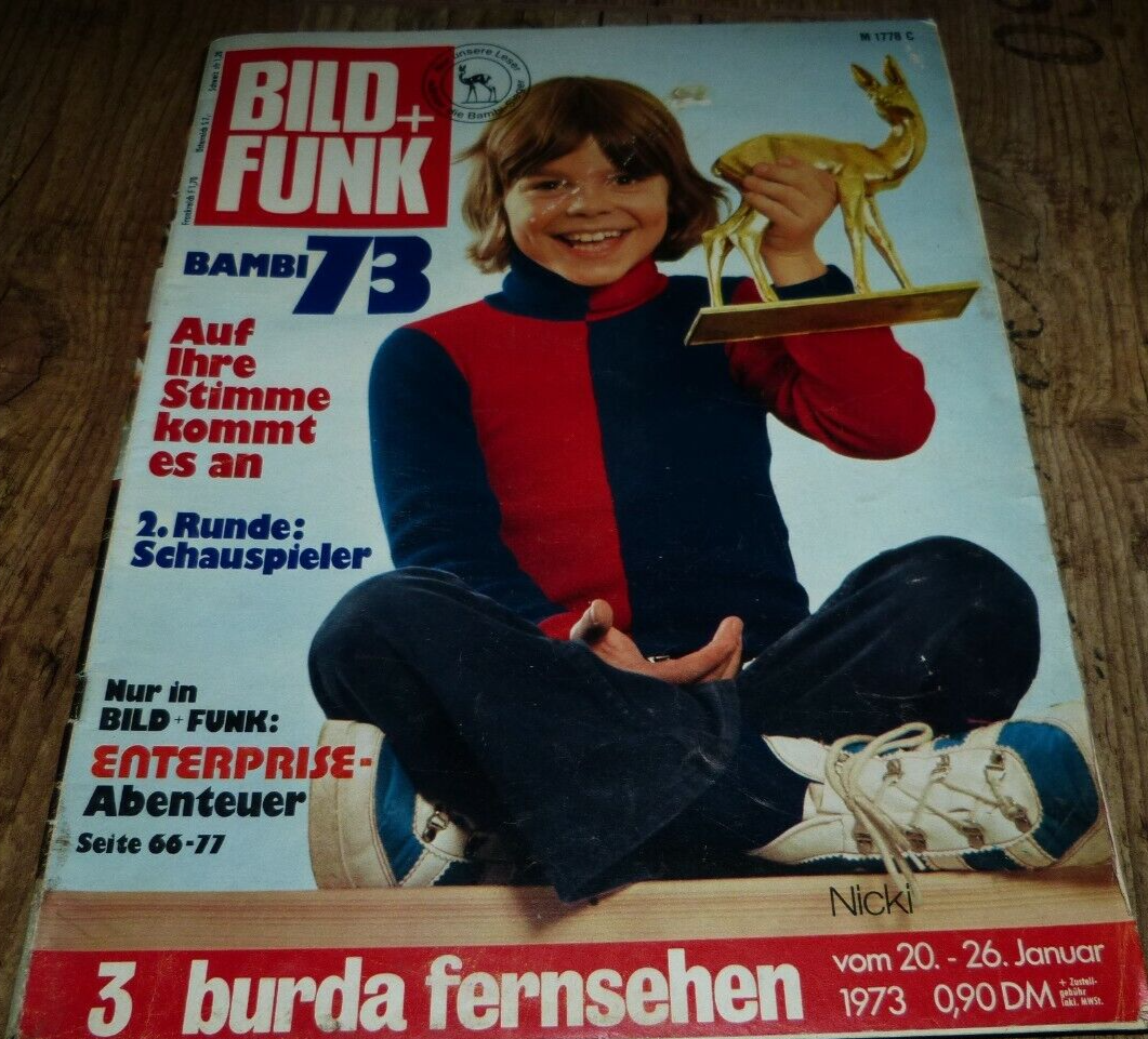 Bild und Funk 3/1973 Bambi 73/Nicki Doff/Enterpise/Kulenkampff ...