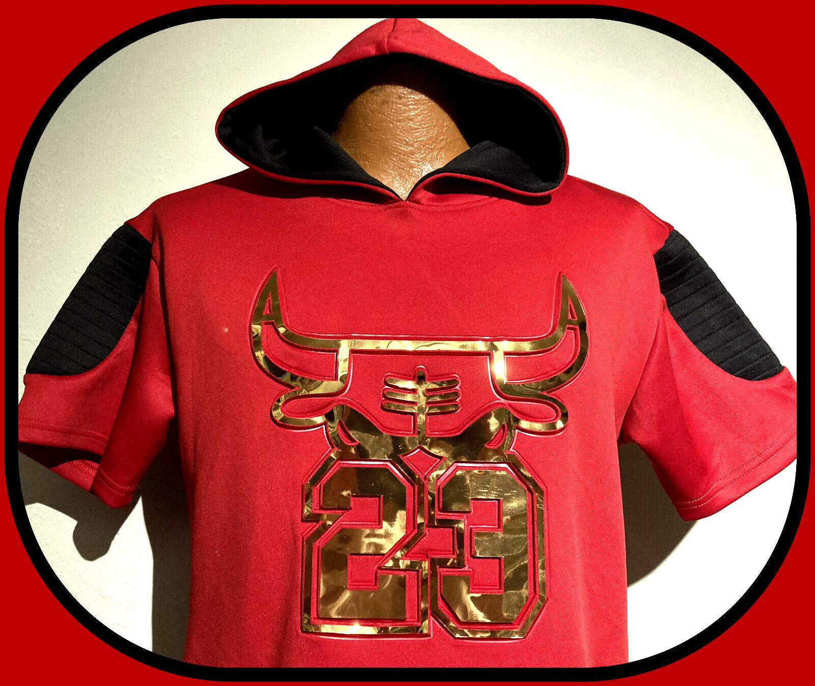 2017 MICHAEL JORDAN CHICAGO BULLS DIAMOND STASH HOODED SS SWEATSHIRT ...