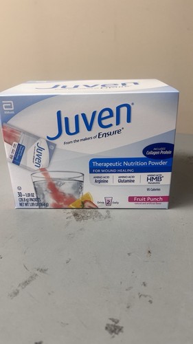 Juven Therapeutic Nutrition Powder Wound Healing Fruit Punch 30 Packets ...