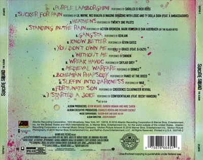 ORIGINAL SOUNDTRACK SUICIDE SQUAD: THE ALBUM NEW CD 75678664519| eBay