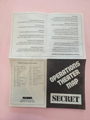 Operations Theater Srcret Map By Kusan | eBay