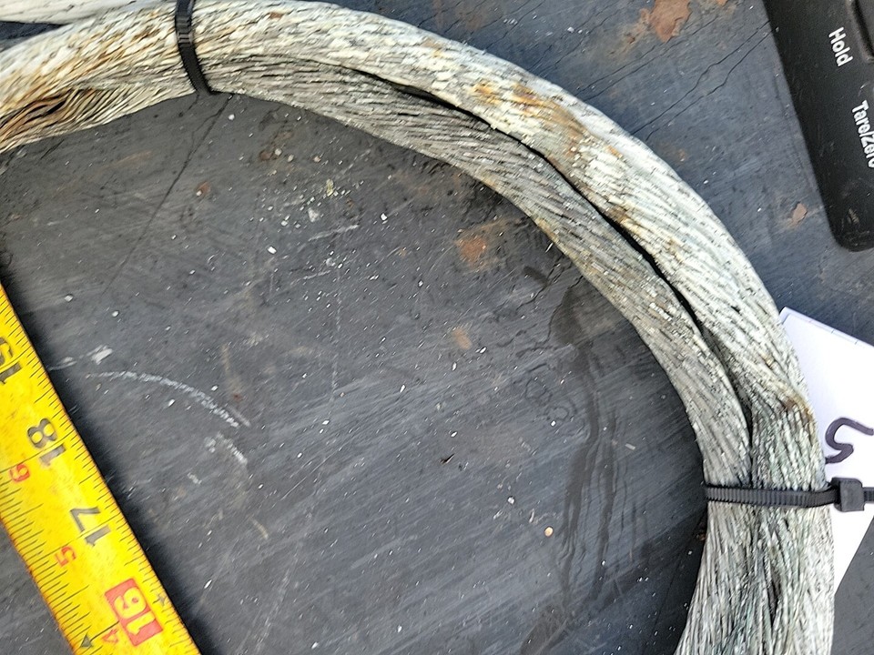 10.5' Copper Ground Cable Vintage Antique Barn Lightning Rod Woven Wire ...