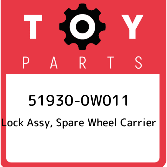 519300W011 Genuine Toyota Lock ASSY Spare Wheel Carrier 51930-0w011 for ...