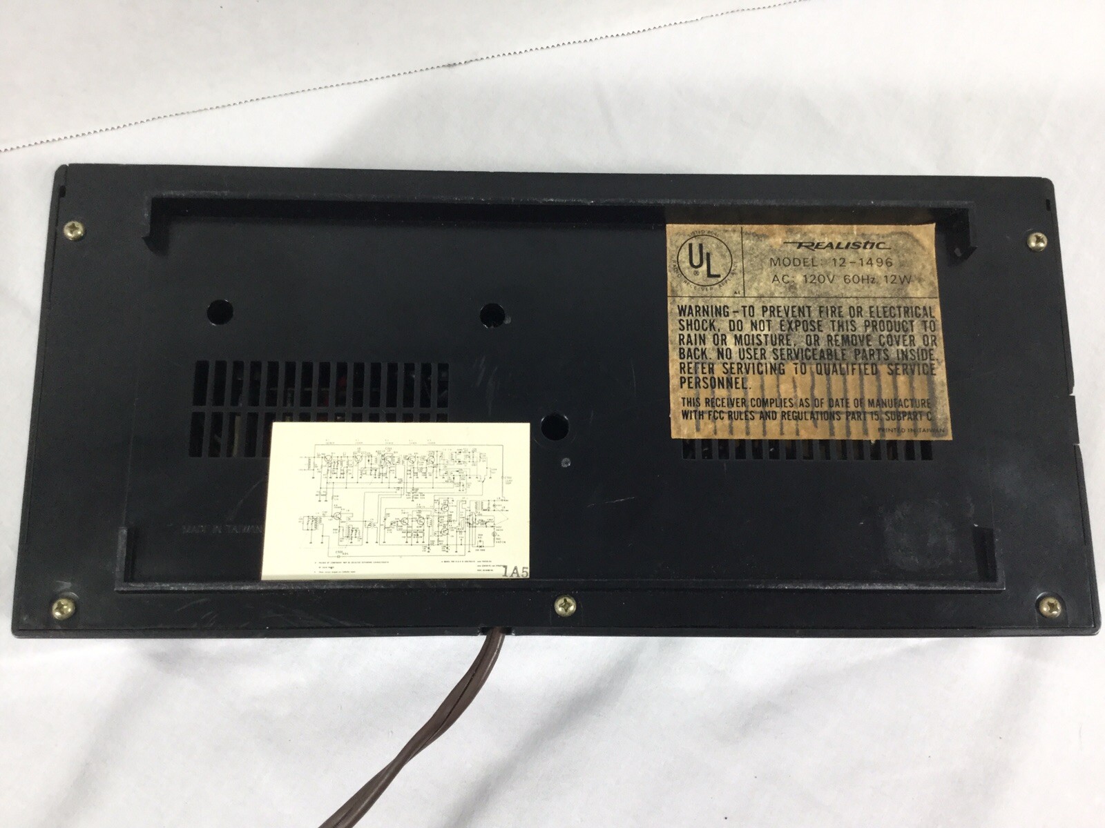 Vintage Realistic Chronomatic-106 Flip Clock AM FM Radio Model 12-1496 ...