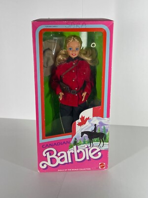 Dolls of the World Canadian Barbie Mattel #4928 1987 | eBay