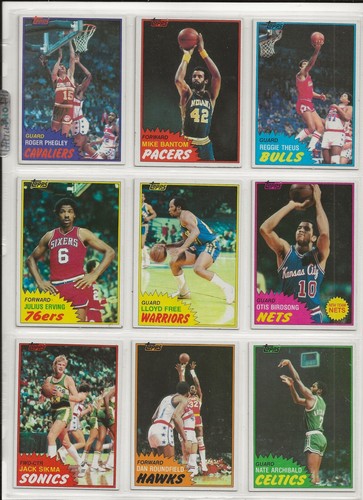 (18+ ) 1981 TOPPS BASKETBALL CARDS EX. TO NEAR. MINT TO MINT! | eBay