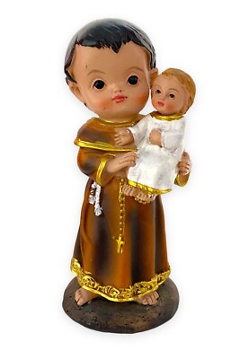 4" Inch St Anthony Statue Figurine Imagen Estatua San Antonio Religious ...