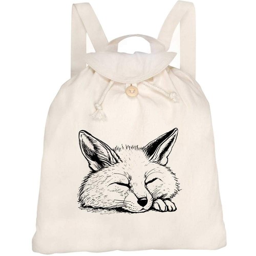 'Fennec Fox Sleeping' Canvas Rucksack / Backpack (RK00034062) | eBay