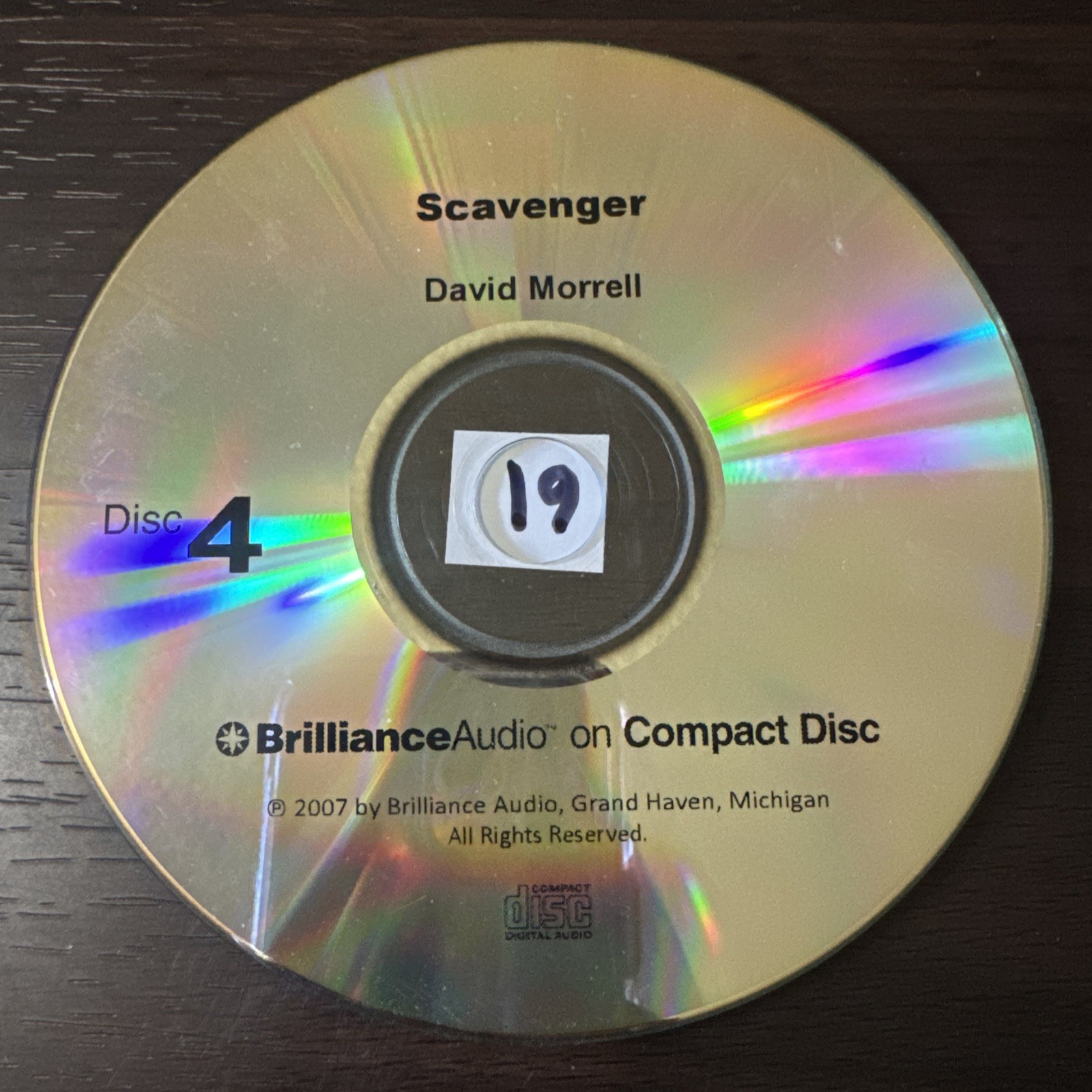 Scavenger - David Morrell Audio CD 2007 Disc #4 | eBay