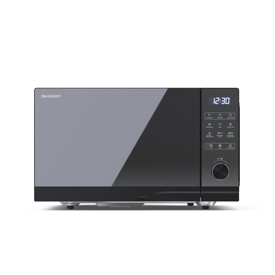 Sharp Black 25 Litre 900W Microwave Oven with Grill and Convection - YC ...