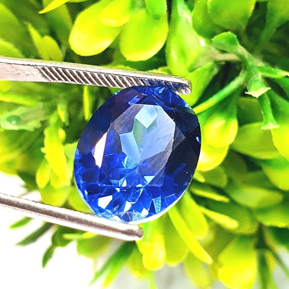 Natural Blue Sapphire Oval Shape 11.00 Cts Certified Loose Gemstone ...