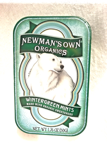 Newman's Own Organics Wintergreen MINTS in Polar Bear TIN New Sealed ...