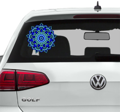 Mandala Car Sticker Car Rear Window Sticker Graphics Decals Mandala ...